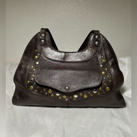 Patricia Nash | Bags | Patricianash Ergo Studded Leather Satchel Purse ...